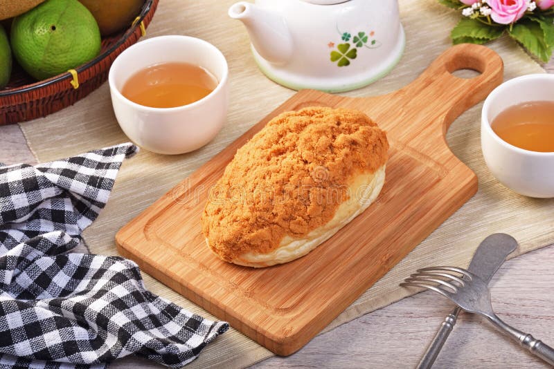 Pork floss bread stock image. Image of fresh, dried - 179229749