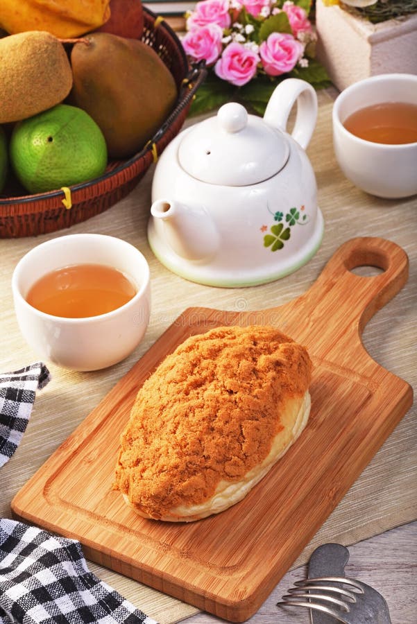 Pork floss bread stock image. Image of food, butter, flour - 71997169