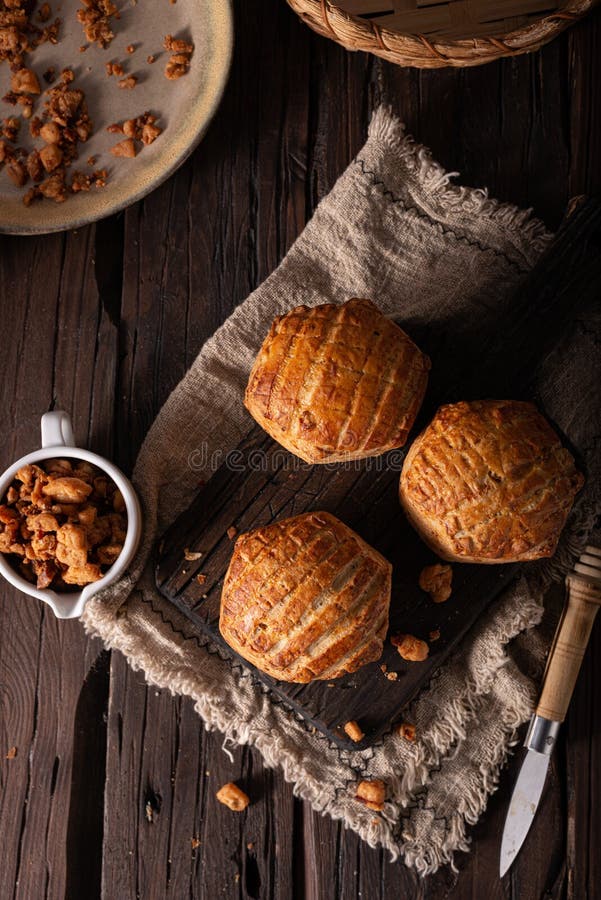 Pork greaves bun stock photo. Image of folklore, manufacture - 232763842