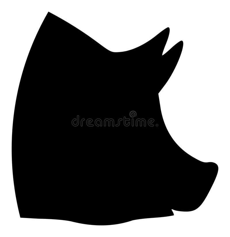 Pork Head Vector Icon Illustration Stock Vector - Illustration of head ...