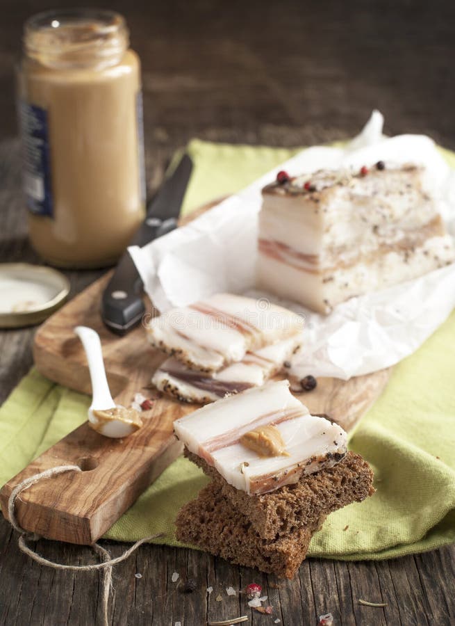 Pork Lard stock photo. Image of product, gastronomy, bread - 35850746