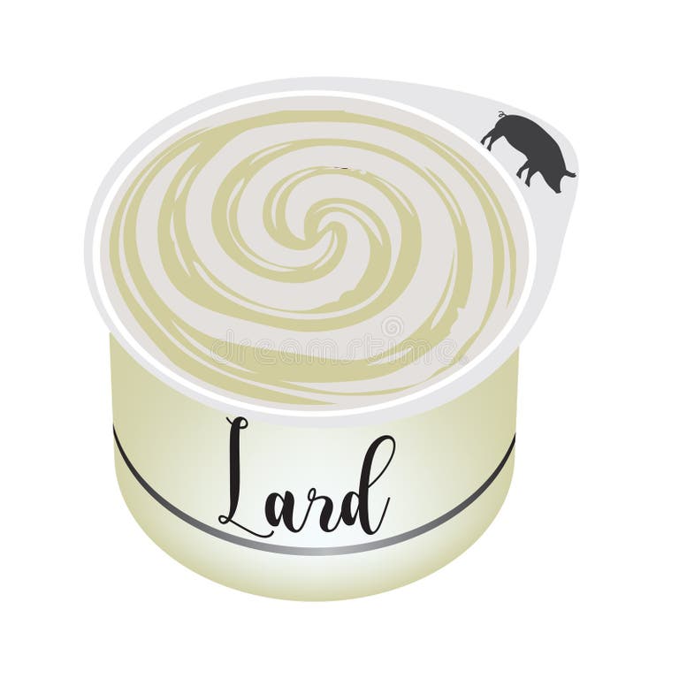 Pork lard packaging stock vector. Illustration of information - 321596252