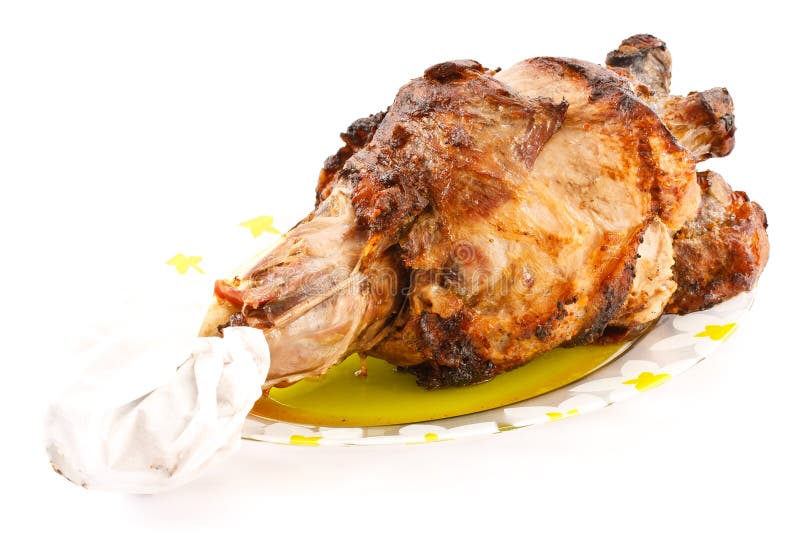Pork leg roast stock photo. Image of pork, christmas - 18439410