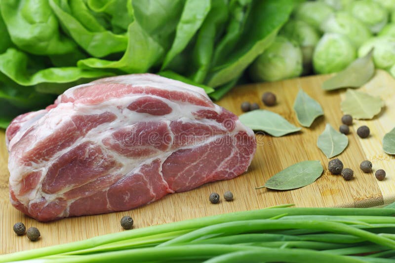 Pork meat. stock photo. Image of slices, edible, meat - 12328884