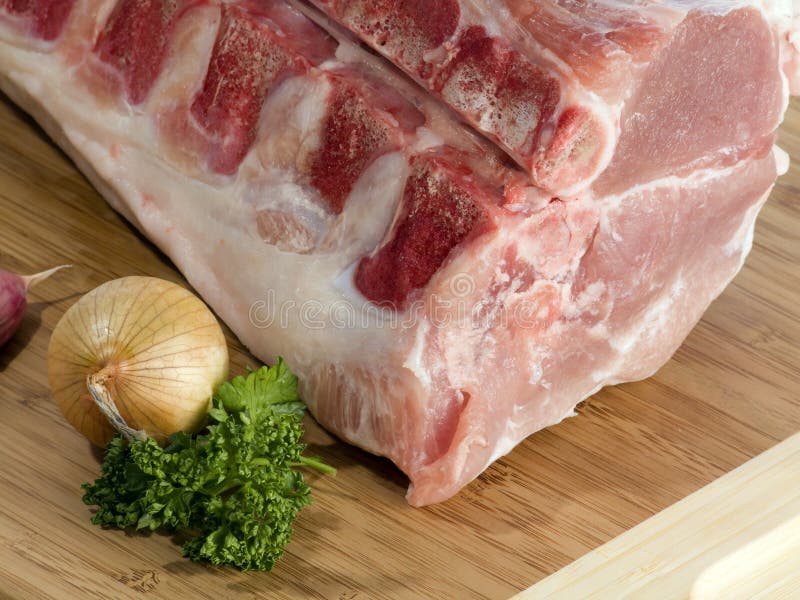 Pork meat stock image. Image of seasoning, pork, freshness - 8021407
