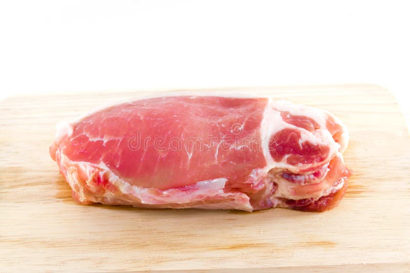 Pork meat on the block stock photo. Image of flesh, capicola - 58393564
