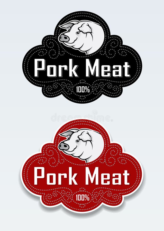 Pork Meat Cuts Scheme stock vector. Illustration of loin - 38482414