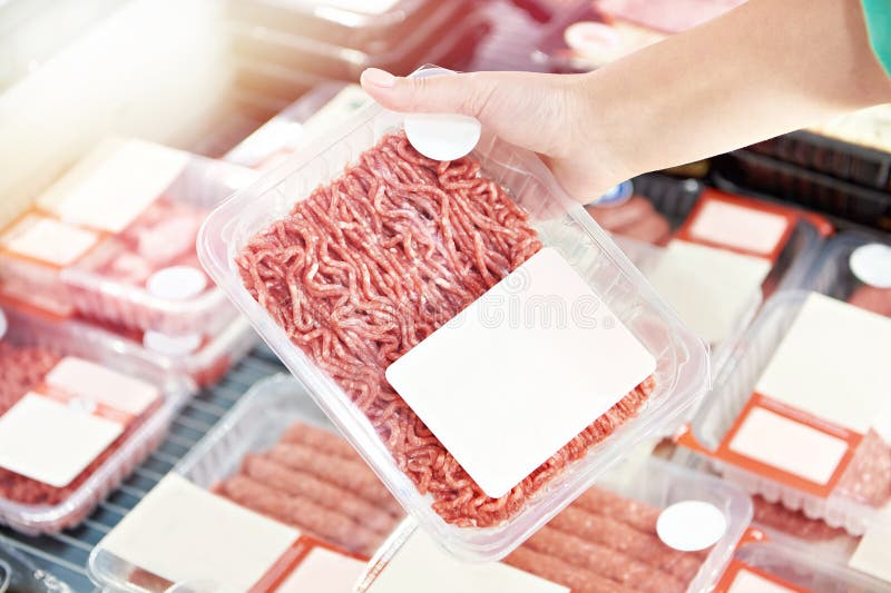 Pork minced meat stock photo. Image of supermarket, shopper - 301769482