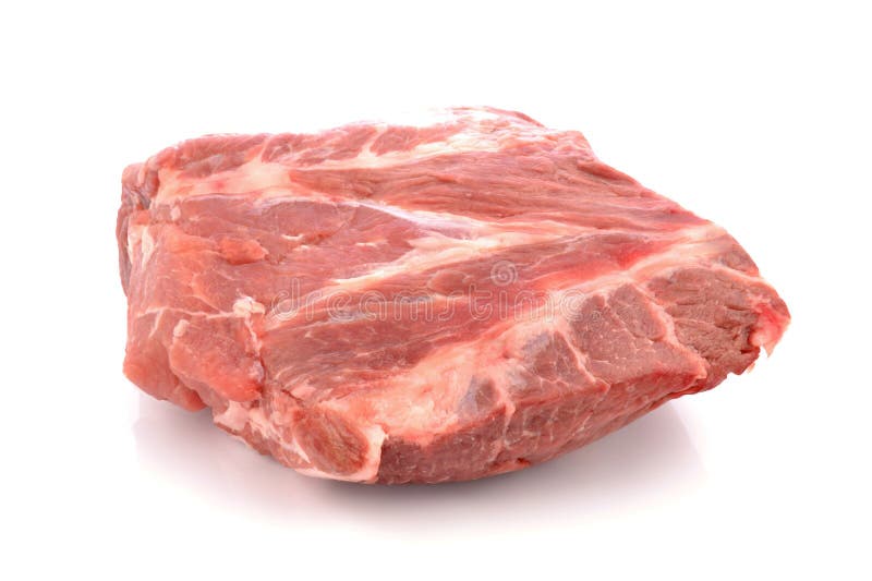 Pork neck stock photo. Image of pork, steak, white, isolated - 304425566