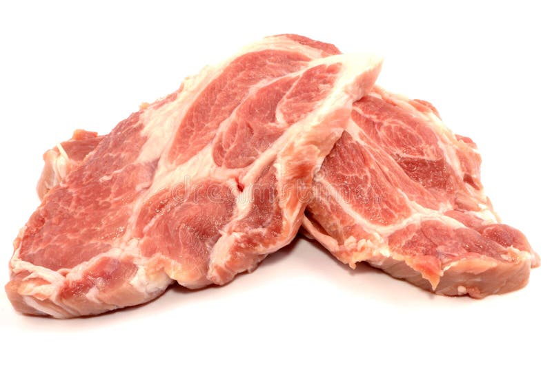 Pork neck stock photo. Image of slices, isolated, steak - 308804062