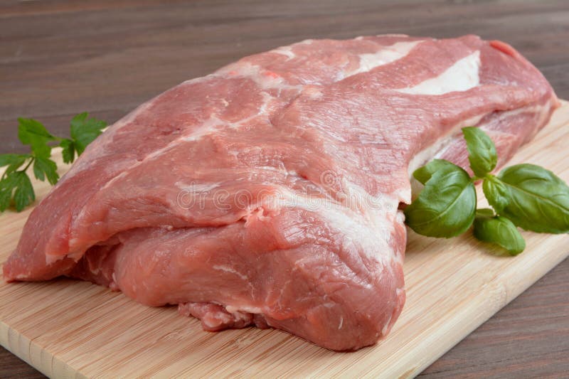 Pork neck stock image. Image of neck, food, spice, pork - 305165041