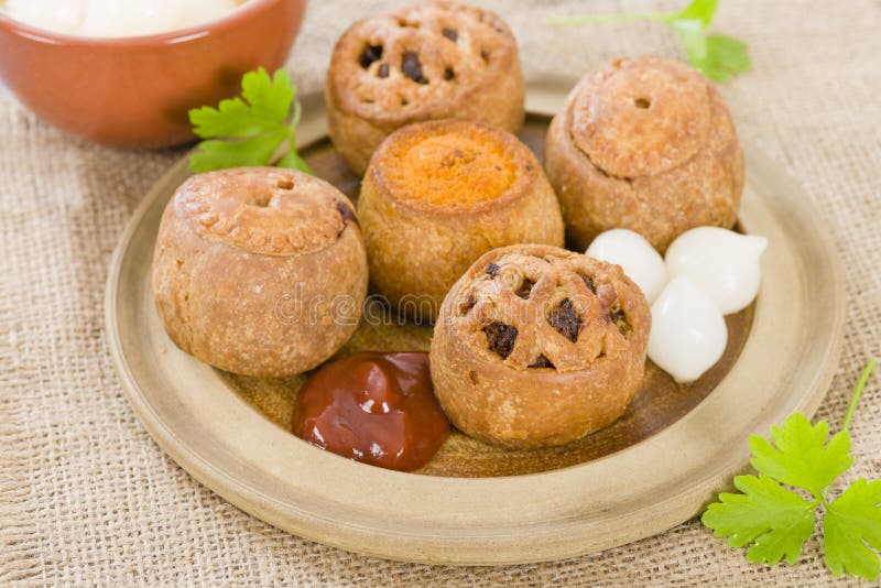 Pork Pies stock photo. Image of pies, night, homemade - 50525174