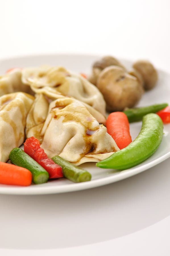 Pork pot stickers stock photo. Image of dumpling, wrapped - 18751674