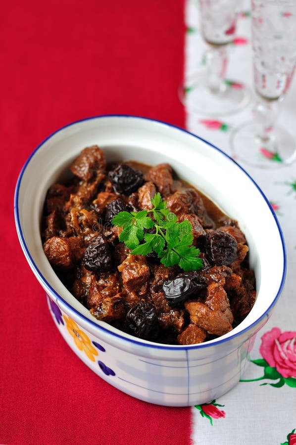 Pork, Prune and Port Ragout Stock Photo - Image of meat, gravy: 27530494