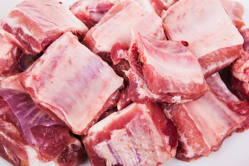 Pork ribs stock image. Image of isolated, healthy, taste - 43156419