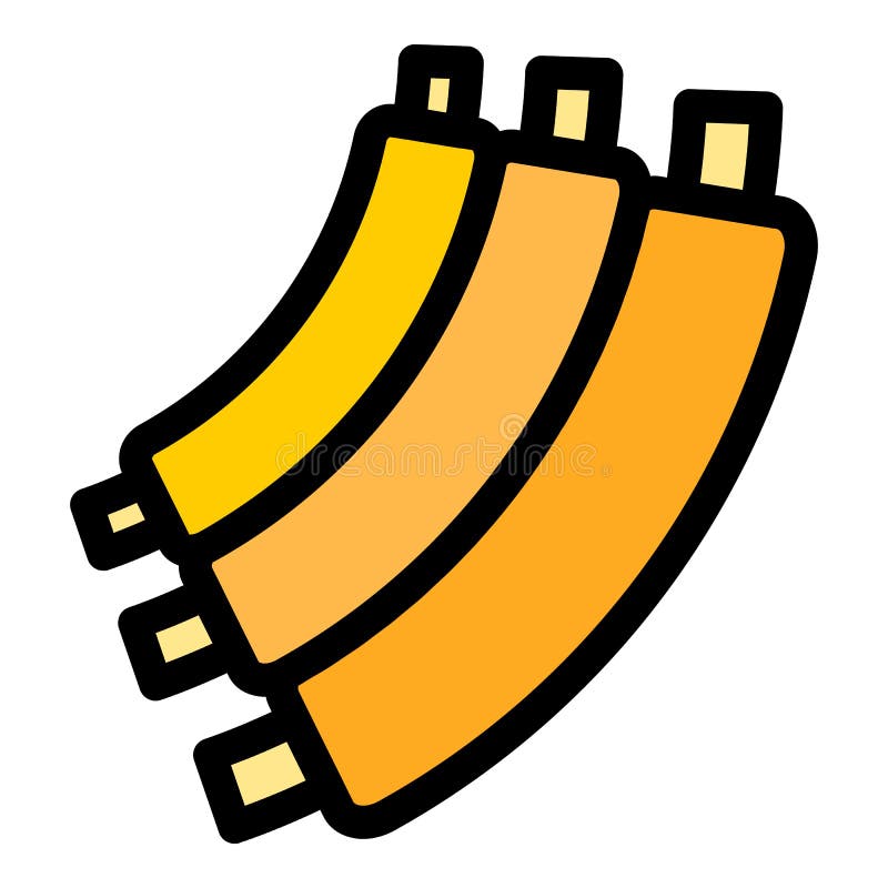 Pork Ribs Icon Color Outline Vector Stock Vector - Illustration of ...