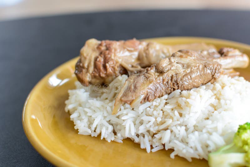 Pork ribs with rice stock photo. Image of juicy, dinner - 42173236