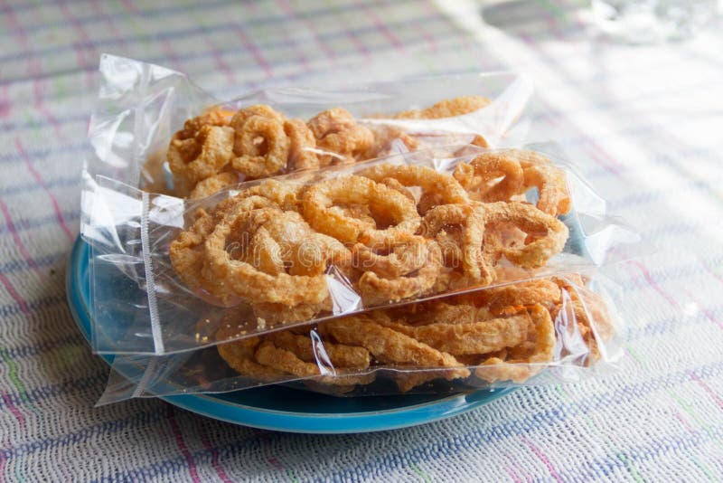 Pork rind stock photo. Image of cooked, appetizer, mollusk - 56564916