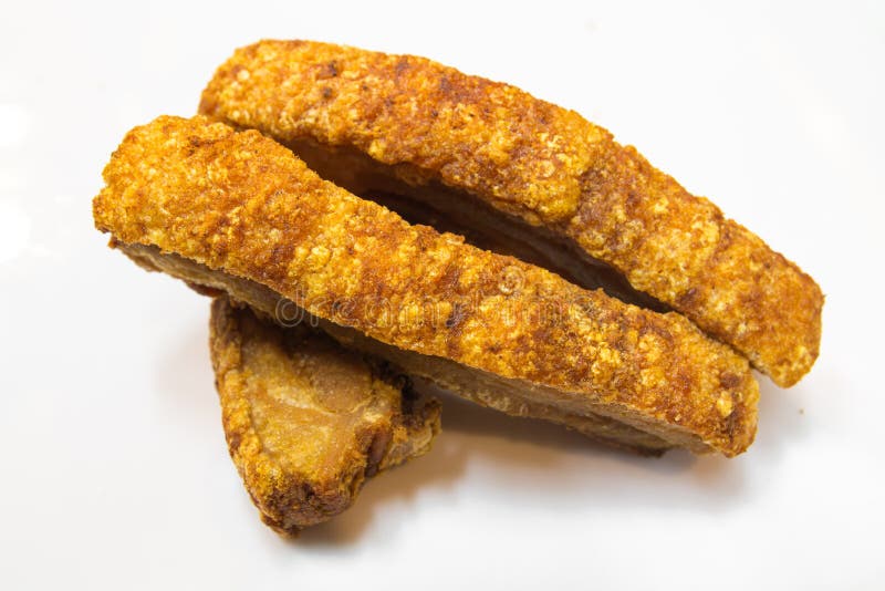 Pork rind crispy stock image. Image of snack, popular - 32074077