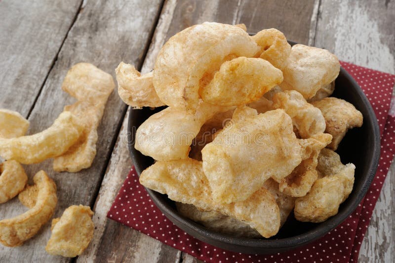 Pork rind stock image. Image of macro, delicious, unhealthy - 43758845