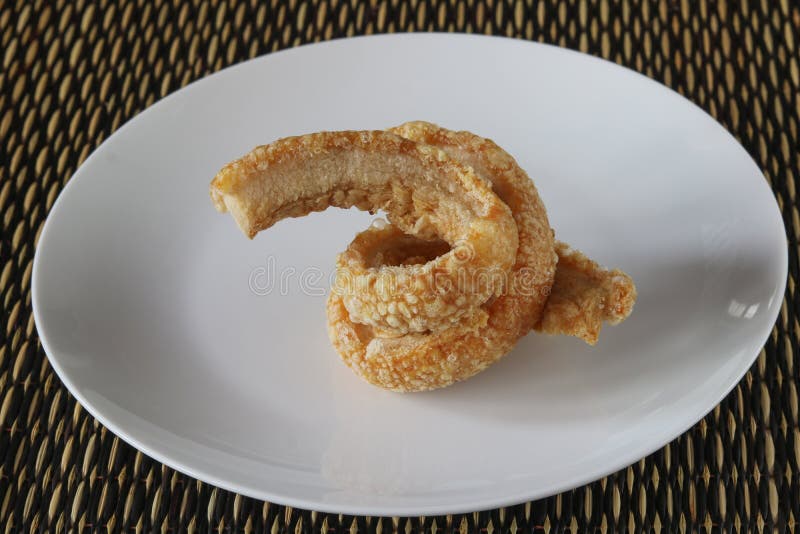 Pork Rinds,pork Scratchings or Pork Cracklings Stock Image - Image of ...