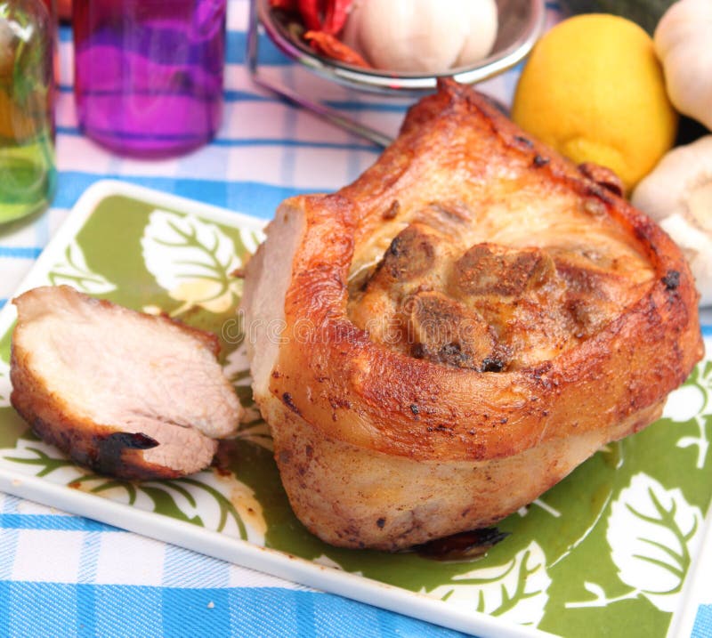 Pork roast stock image. Image of meal, lunch, meat, roasting - 37463903
