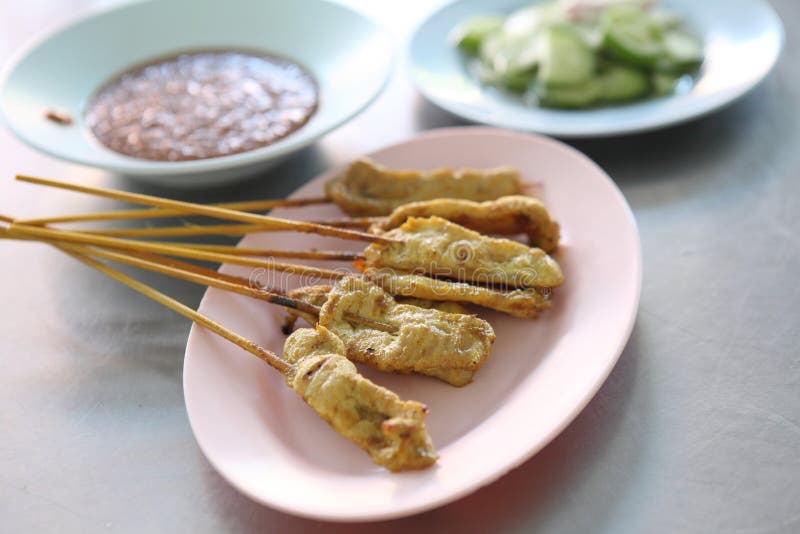 Pork Satay stock photo. Image of chinese, meal, barbecue - 38222104
