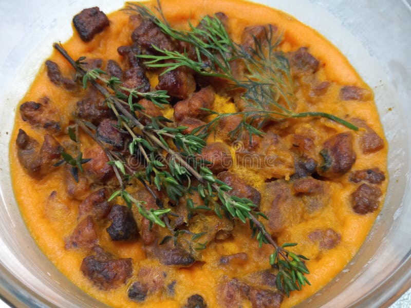 Hardened Larde in a Clear Glass Bowl Stock Photo - Image of bowl ...