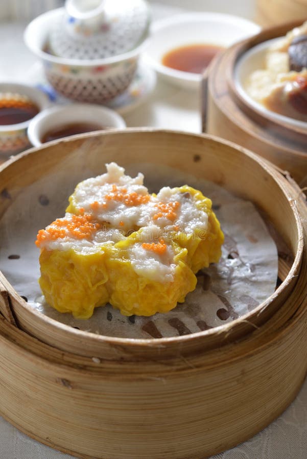 Pork Shaomai dim sum stock photo. Image of chopstick - 109107708