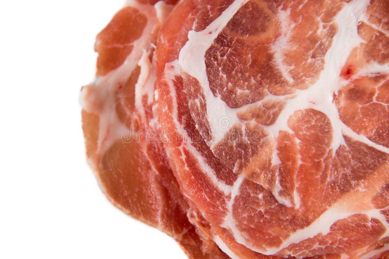 Pork Slide Raw Meat for Boil Stock Image - Image of protein, macro ...