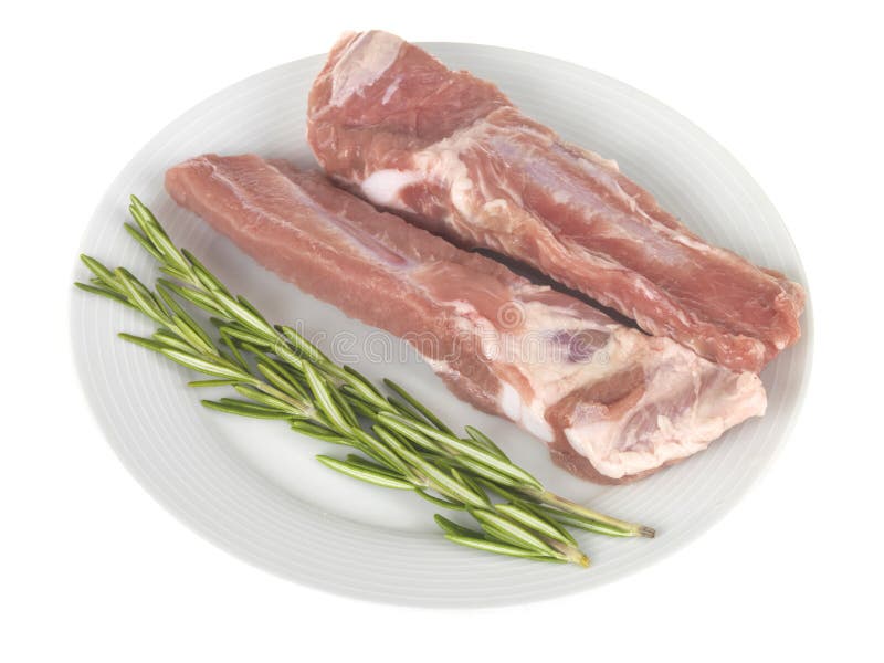 Pork Spare Ribs stock photo. Image of meat, cooking, sprigs - 26028678