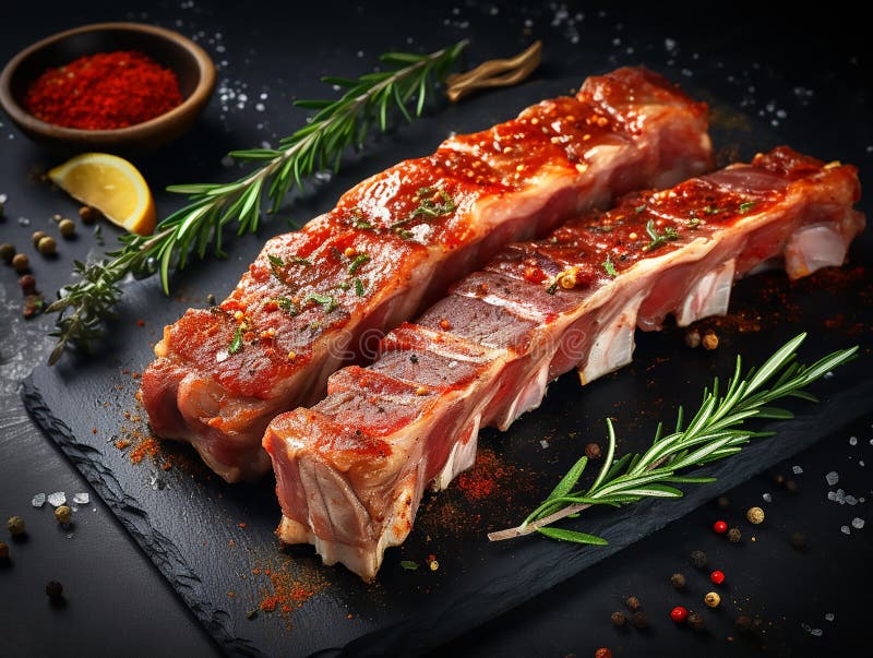 Raw Spare Ribs Stock Illustrations – 48 Raw Spare Ribs Stock ...
