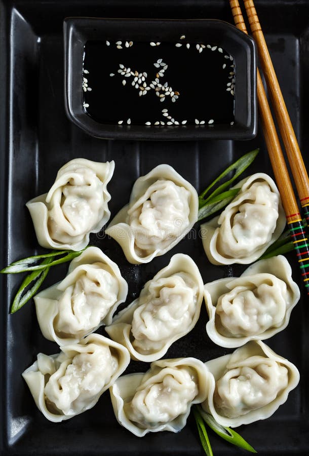 Dry Wonton Mee with Char Siew Stock Photo - Image of roasted, pork ...