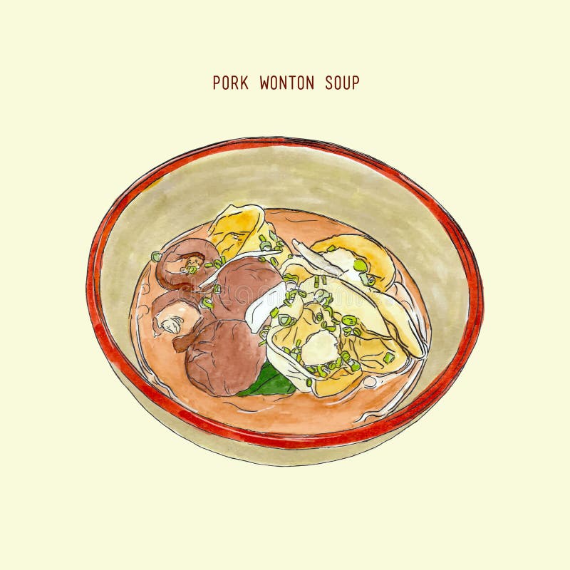 Won Ton Stock Illustrations – 7 Won Ton Stock Illustrations, Vectors ...