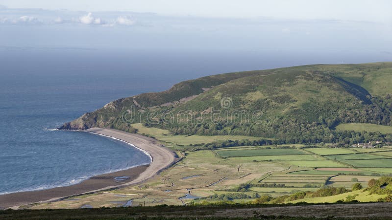 Porlock Bay and Marsh stock image. Image of moor, england - 158692191