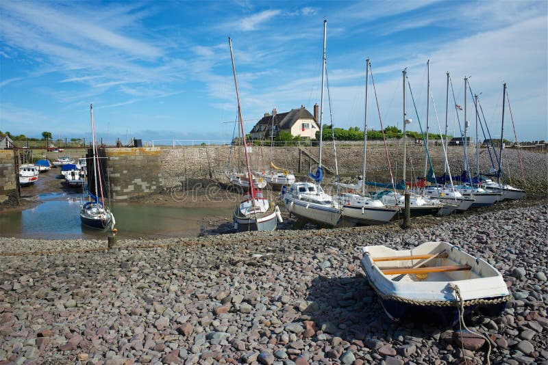Porlock Weir, Somerset, UK editorial photography. Image of sailing ...