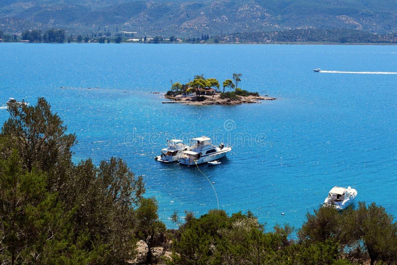 Poros Insel, Griechenland stockbild. Bild von sommer - 24752581