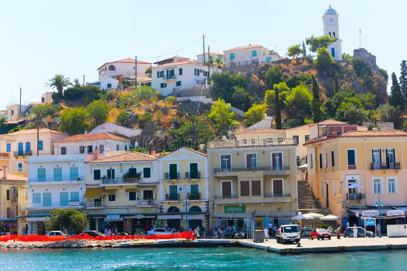 Poros Insel stockbild. Bild von insel, poros - 110380529