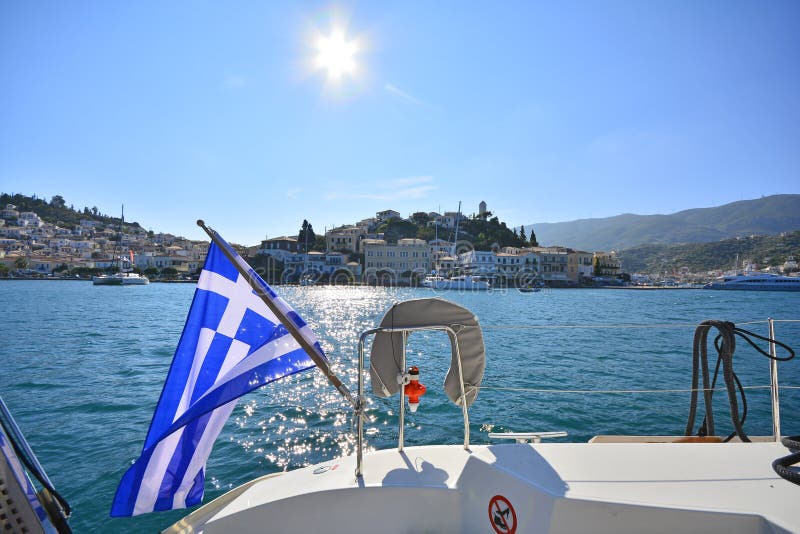 Poros Island editorial photo. Image of marina, gulf, mediterranean ...