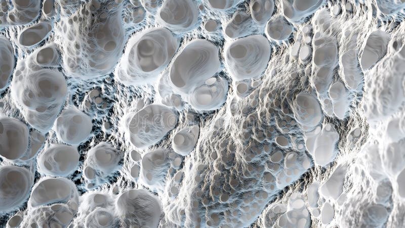 Microscopic Sponge-Like Material with Unique Cavities, Generative Ai ...