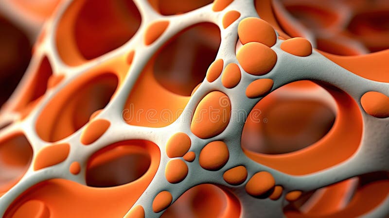 The Porous Structure. Organic Material. Structure of the Mushroom ...