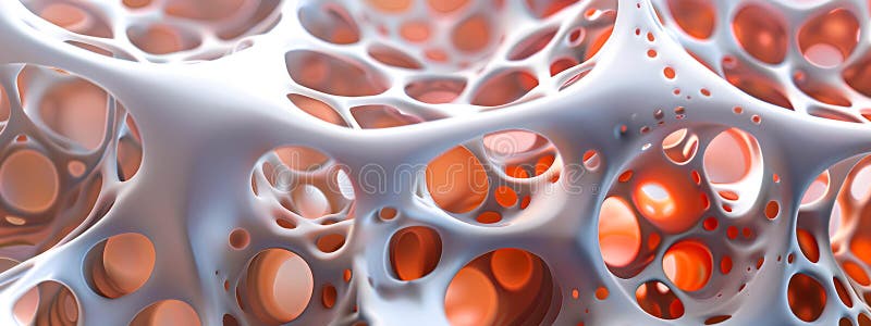 Porous Surface. an Intricate Abstract 3D Honeycomb Structure Showcasing ...