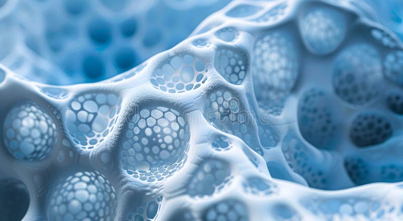 Porous Surface. an Intricate Abstract 3D Honeycomb Structure Showcasing ...