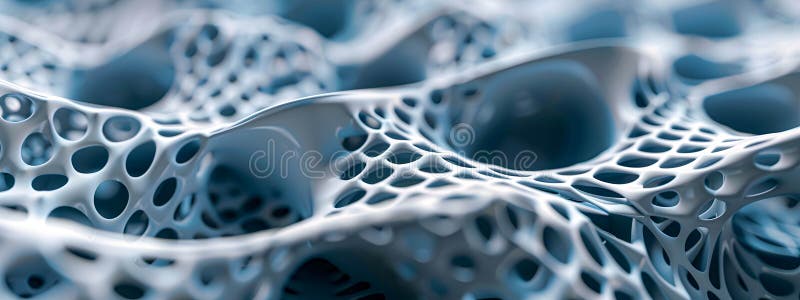 Porous Surface. an Intricate Abstract 3D Honeycomb Structure Showcasing ...