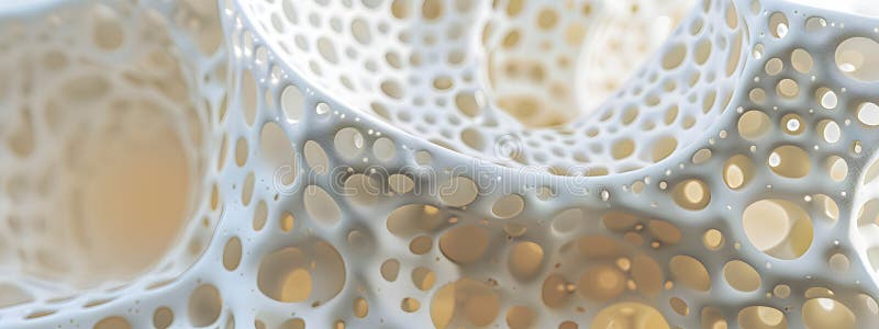 Porous Surface. an Intricate Abstract 3D Honeycomb Structure Showcasing ...