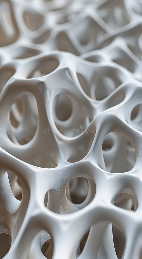 Porous Surface. an Intricate Abstract 3D Honeycomb Structure Showcasing ...