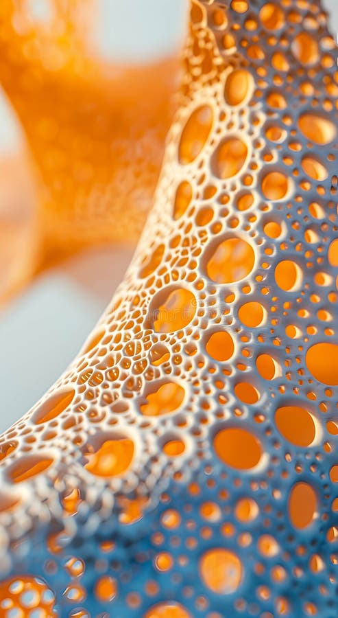 Porous Surface. an Intricate Abstract 3D Honeycomb Structure Showcasing ...