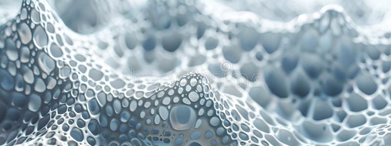 Porous Surface. an Intricate Abstract 3D Honeycomb Structure Showcasing ...