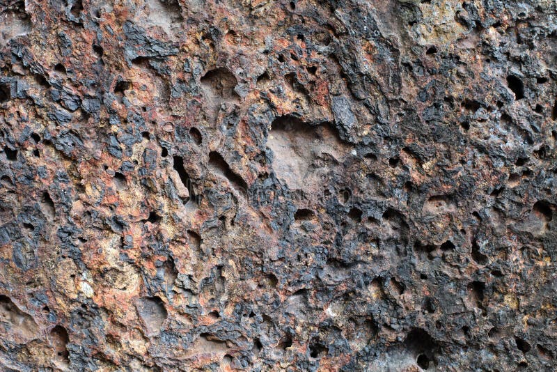 Porous Volcanic Rock Wall, Old Stone Background Stock Image - Image of ...
