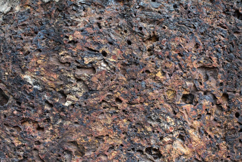 Porous Volcanic Rock Wall, Old Stone Background Stock Image - Image of ...